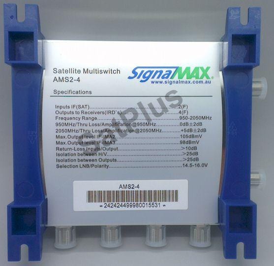 SignalMax 2 in 4 out Amplified Multiswitch